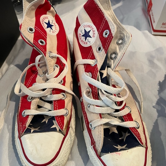 Converse | Shoes | Rare Hightop Converse Stars And Stripes | Poshmark